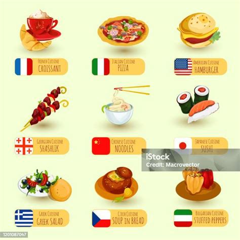 世界の食べ物セット2 カットアウトのベクターアート素材や画像を多数ご用意 カットアウト スープ バンズ Istock