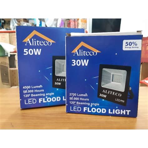 Jual LAMPU SOROT LED 30W 50W OUTDOOR FLOOD LIGHT LED ALITECO Shopee Indonesia