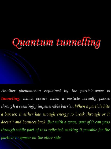 Tunneling Effect Pdf Quantum Tunnelling Scanning Tunneling Microscope