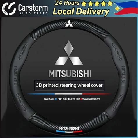 Carstorm Mitsubishi Steering Wheel Cover Sport Strada Outlander PHEV