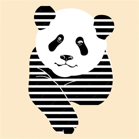 Premium Vector Panda Avatar Badge Poster Logo Templates Print Vector