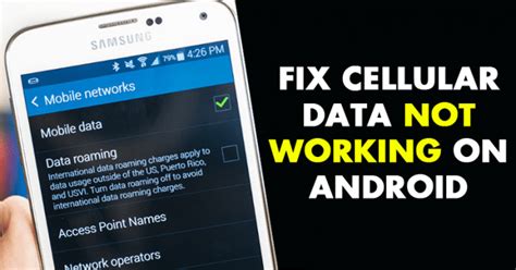 How To Fix Mobile Data Not Working On Android