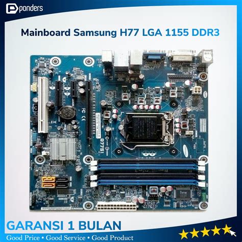 Jual Mainboard Intel Samsung H77 Lga 1155 Ddr3 Support Gen3 Shopee