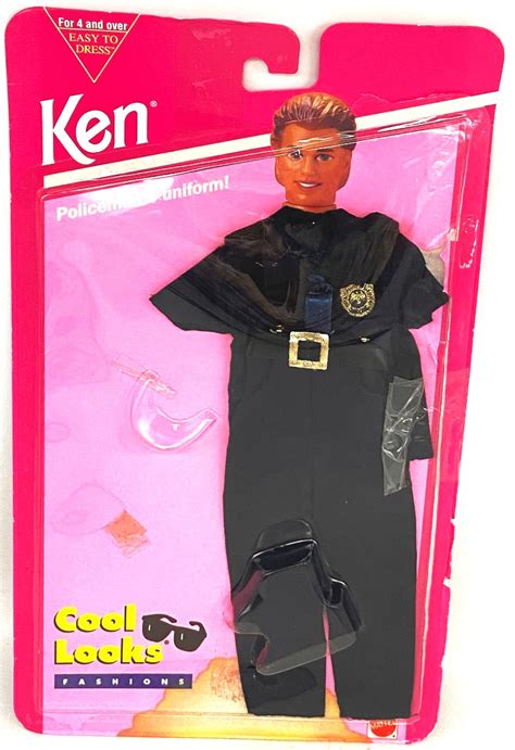1994 Barbie Ken Policeman Uniform Cool Looks Fashions Previously