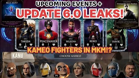 Mk Mobile Update Leaks KAMEO FIGHTERS In Mkm Mk Mobile YouTube