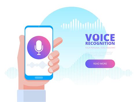 Premium Vector Voice Recognition Illustration