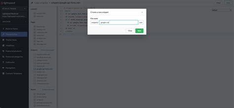 Editing Your Theme S Code Google Fonts For German Merchants Lightspeed ECom C Series