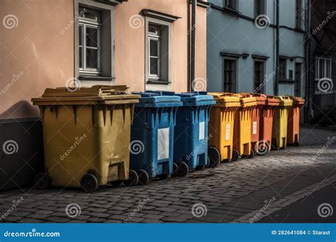Garbage Containers With Separated Garbage Trash Bins For Plastic