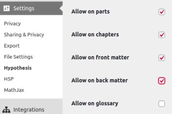 Enable Annotation With Hypothesis Pressbooks User Guide