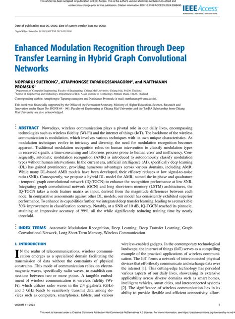 Pdf Enhanced Modulation Recognition Through Deep Transfer Learning In