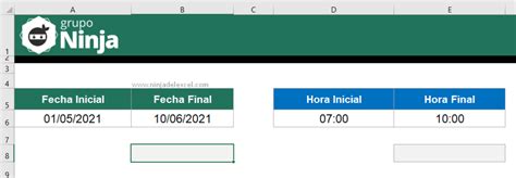 Cómo Calcular Fechas Y Horas En Excel Ninja Del Excel