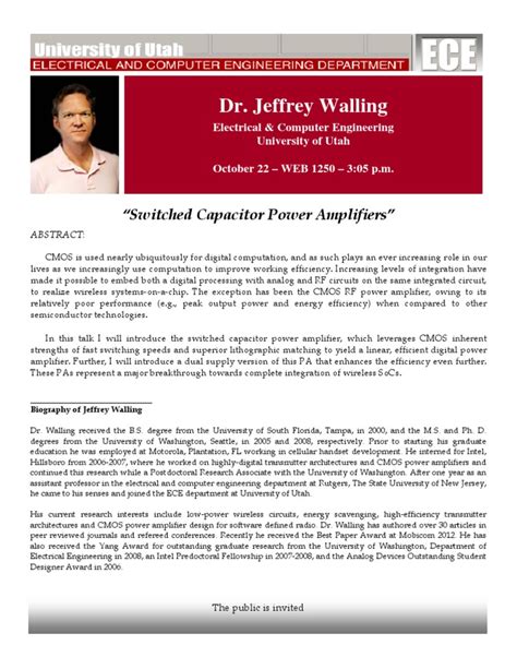Switched Capacitor Power Amplifiers Pdf Amplifier Cmos