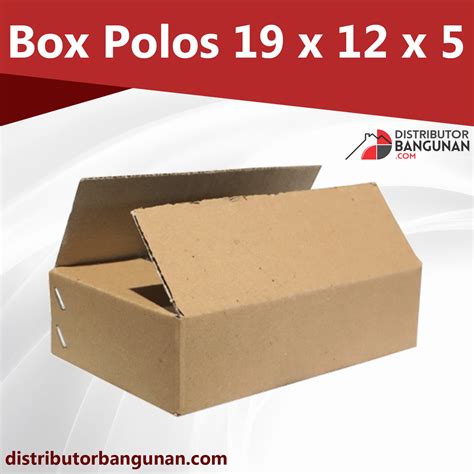Kardus Packing Box Polos Kecil Uk 19 X 12 X 5 Coklat Baru Bukan Bekas