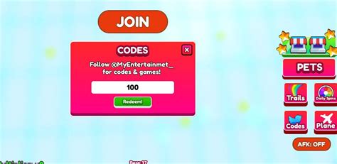Plane Race Clicker Codes For Roblox April 2024