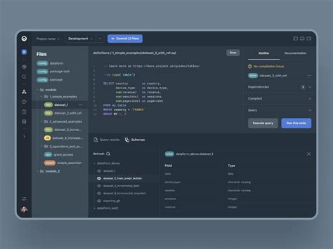 Saas Product For Data Engineers Saas Software Ui Design Dashboard