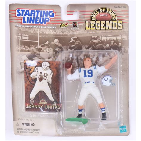 Johnny Unitas 1999 Starting Lineup Hall Of Fame Legends Action Figure