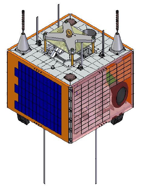 A View Of Rasat Cad Model Download Scientific Diagram