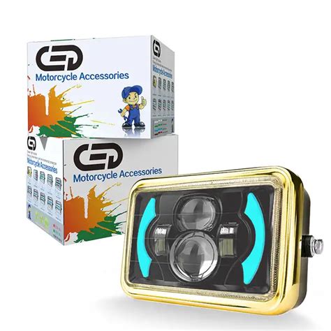 Motoled Cg Motorcycle Headlight Assembly W Lm Dc V Projector Lens High Low Beam Drl