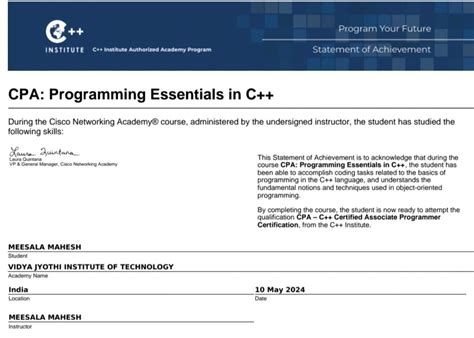 meesala mahesh on linkedin c programming cisco certification