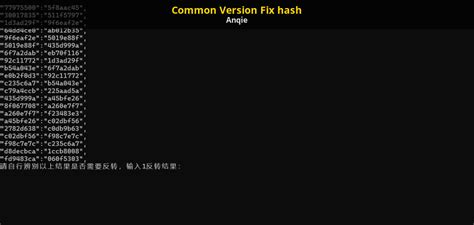common version fix hash modding tool for wuthering waves wuwa modding