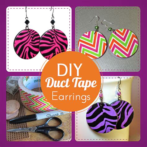 Blukatkraft Diy Duct Tape Earrings