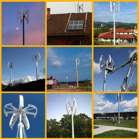 Easy Installation 5kw Grid Tied Wind Turbine On Grid System Wind Turbine Generator Vertical Axis