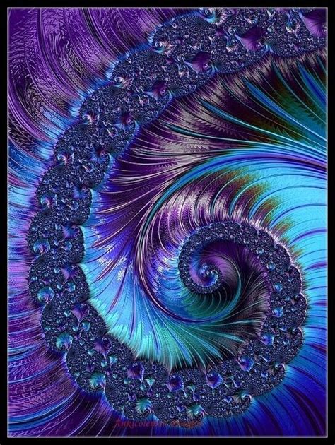 Patterns Color Fractal Spiral 5 Counted Cross Stitch