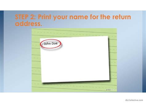 How To Label An Envelope Creative Wr English ESL Powerpoints