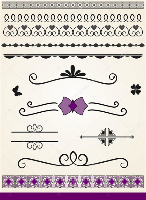 Page And Text Dividers And Borders Stock Vector By Olivi 39866563