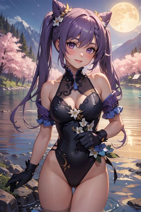 Keqing Swimsuit Portrait By Only4uart On Deviantart