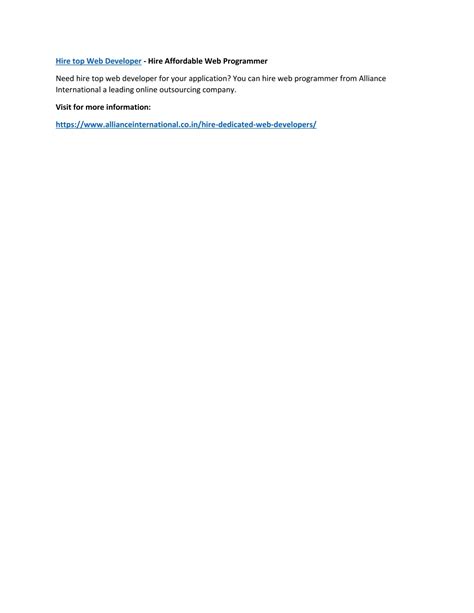 PPT Hire Dedicated Php Developer Hire Php Programmer PowerPoint
