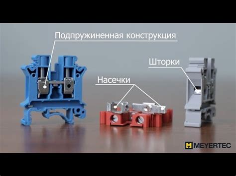 Клеммы на Din-рейку Meyertec - YouTube