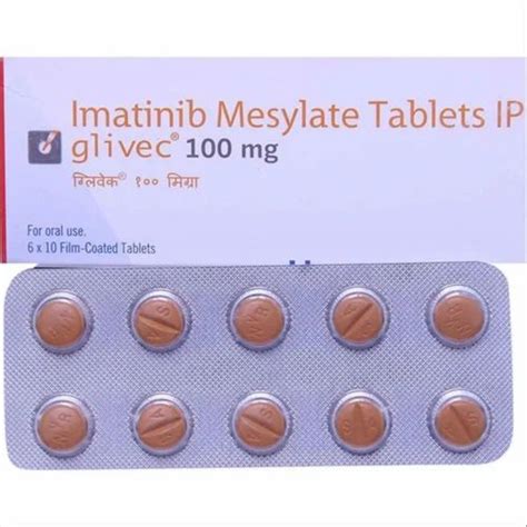 100 Mg Imatinib Mesylate Tablets Ip At ₹ 650 Box In New Delhi Id 2853002611673