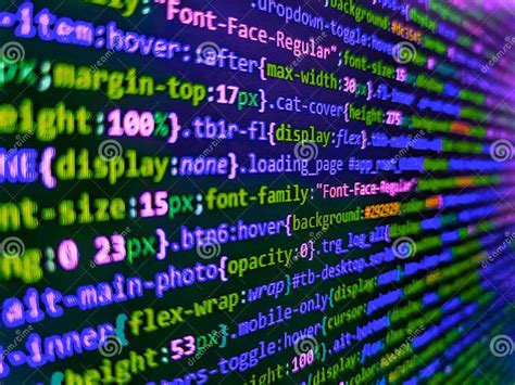 Web Developer Programmer Monitor Screen Display Program Code Php Html