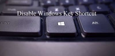 Disable Windows Key Shortcut On Windows 10 Technoresult