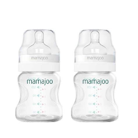 MAMAJOO. Бутылочка для кормления антиколиковая 0+ Silver Feeding Bottle ...