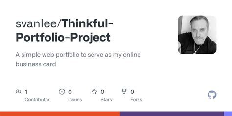 Github Svanlee Thinkful Portfolio Project A Simple Web Portfolio To
