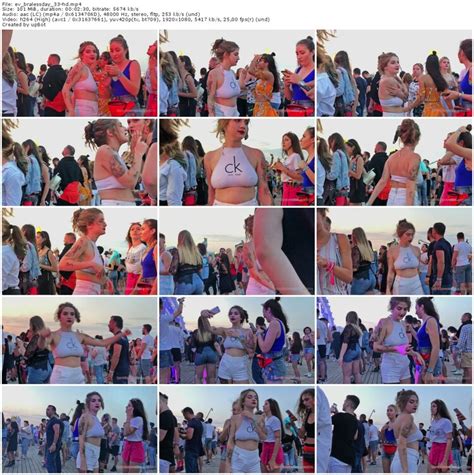 Re Bralessday Voyeur Spycamera Beach Topless