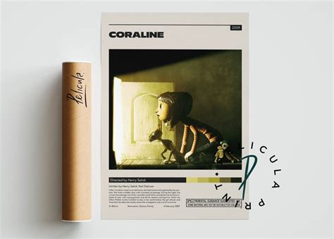 Coraline Henry Selick Vintage Retro Art Print Wall Art Etsy