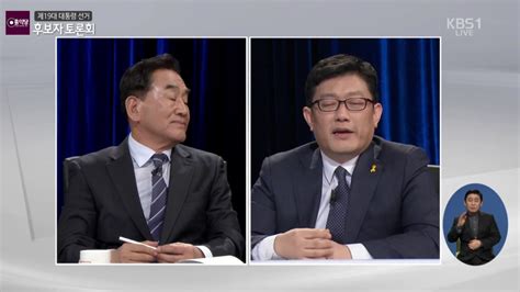 제19대 대선 Tv토론 윤홍식 후보의 비양심이 적폐 세력 발언 Youtube