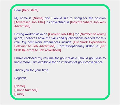 Job Corner On Twitter COVER LETTER Sending An Email Application For