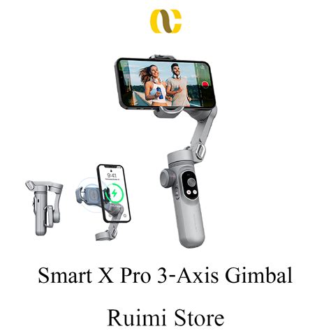 AOCHUAN Smart XPro Axis Foldable Handheld Gimbal Stabilizer With Fill Light Wireless Charging