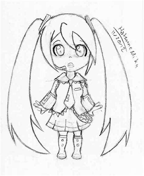 Hatsune Miku Sketch By Wingeddragonlover On Deviantart