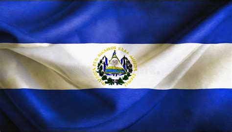 El Salvador National Flag Stock Illustration Illustration Of Land