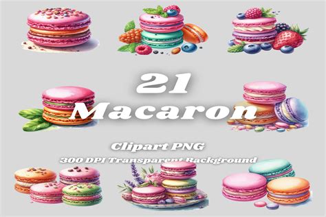 Macaron PNG Macaron Clipart PNG Graphic By WindArtMedia Creative Fabrica