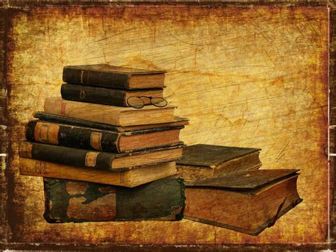 Caption Aesthetically Pleasing Stack Of Old Books Wallpaper Wallpapersok