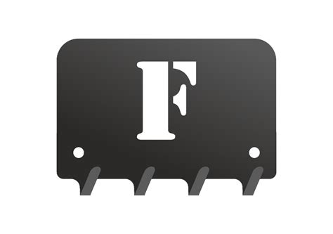 Wieszak Metalowy Na Klucze WIE201 LITERKA F 10cm MetaloweDekoracje Pl
