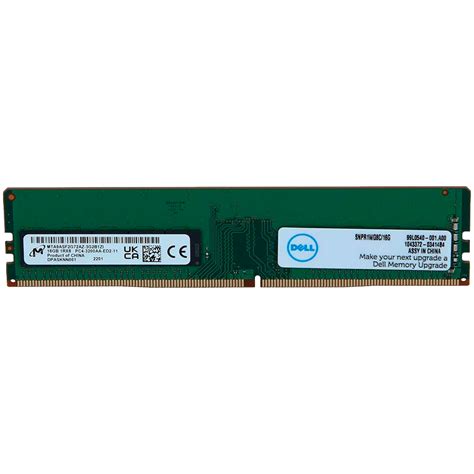 Dell Memory Upgrade 8gb 1rx8 Ddr4 Udimm 3200mhz Plus