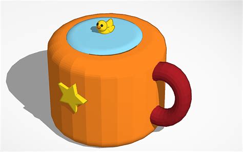 3d Design Rubber Duckys Mug Tinkercad