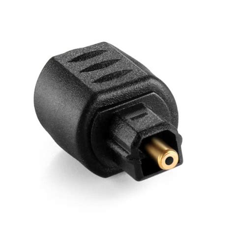Mini Toslink Female To Toslink Male Adapter Audiophonics